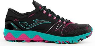 Joma TK. Sierra Lady Chaussures de Course pour Femme Noir Turquoise, 41 EU