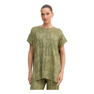 Lola Casademunt Logo-Jacquard T-Shirt mit kurzen &Auml;rmeln - - Tops - Damen - Gr&uuml;n - M