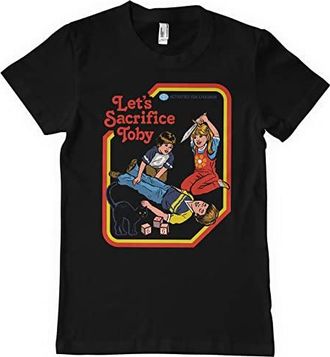 Steven Rhodes Officiellement sous Licence Lets Sacrifice Toby Hommes T-Shirt (Noir), XX-Large