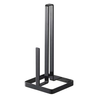 Yamazaki Tableware 6782 Tower Paper Towel Holder, Black, Steel, 11 x 11 x 26.5 cm