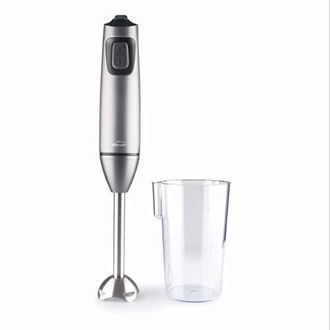 Lacor Lacor - 61668 - Elektrischer Beater Titan Pro 600W mit Bajonettverschluss, enthält TURBO Funktion, inklusive Glas 600ml, Maße 8,5x6,28x39,7 cm, Graphi