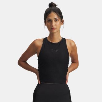 Under Armour Halo JacqUnder Armourrd Knit Tanktop f&uuml;r Damen Ultimate Schwarz / Reflektierend XXL