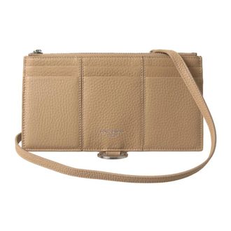 Dolce & Gabbana Femme, Sacs, Beige, Taille: ONE Size Sac bandouli&egrave;re porte-cartes et porte-monnaie