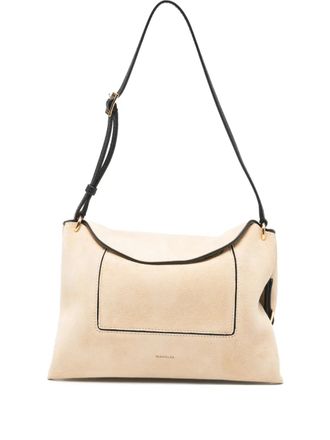 Wandler sac port&eacute; &eacute;paule Penelope Slouch &agrave; logo - Tons neutres