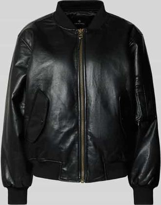 Anine Bing Regular Fit Jacke aus Leder-Mix