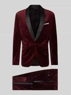 Lindbergh Slim Fit Anzug aus Samt