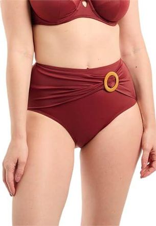 Sans Complexe Maillot de Bain, Culotte Taille Haute, Modèle Elevated Basics, Femme, élégance et de simplicité avec Ses Couleurs et Accessoires Chics, 38-40, Pomegra