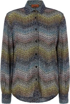 Missoni Femme, Blouses et Chemises, Multicolore, Taille: 40 FR Chemise Caperdoni