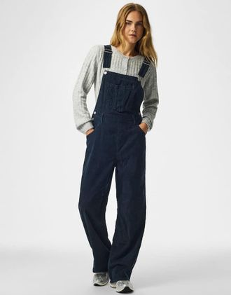 Pieces Latzhose in Blazer-Marineblau