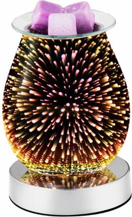 DOITOOL Elektrische Aromatherapie Maschine Feuerwerkseffekt Touch Steuerung Duftlampe aus Glas Rauchfrei und Sicher Stilvolle Duftlicht Dekoration f&uuml;r Wohnzim