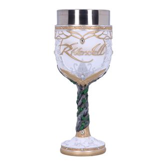 Nemesis Now Krug Kanne Offizielles Lizenzprodukt Herr der Ringe Rivendell Kelch, Weiß, 19,5 cm
