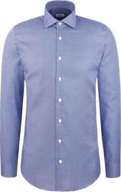 Seidensticker Baumwollmuster Shirt - Blau