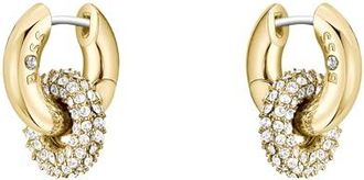 BOSS Jewelry Clous dOreilles pour Femme Collection LIVE PRECIOUS en Or Jaune avec des Cristaux - 1580759