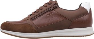 Geox Herren U Avery A Sneaker, Brown Cotto, 46 EU