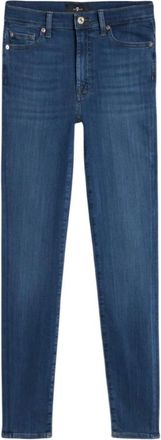 7 For All Mankind Femme, Jeans, Bleu, Taille: W28 High Waist Skinny