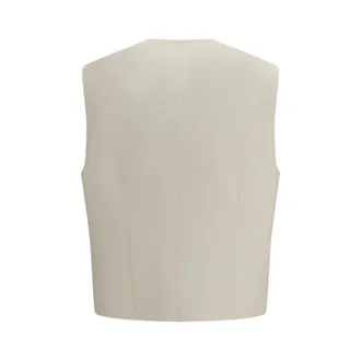 Fendi Wool Tailored Vest - Beige