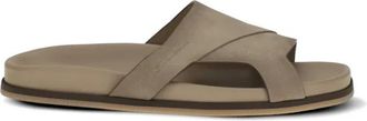 Santoni Homme, Chaussures, Beige, Taille: 42 1/2 EU Leather Slider