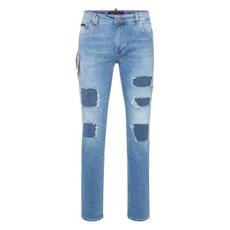 Philipp Plein Homme, Jeans, Bleu, Taille: W38 Jeans Rock Star Fit