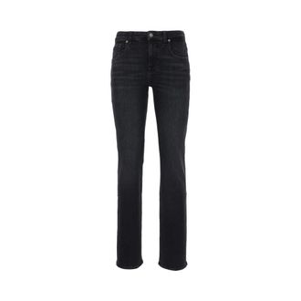 7 For All Mankind Gerades Jeans - - Jeans - Damen - Schwarzk - W28