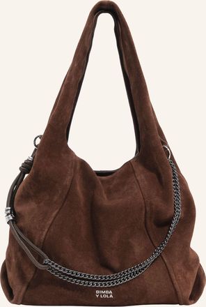 Bimba & Lola Bimba Y Lola Wildleder-Shopper-Tasche braun