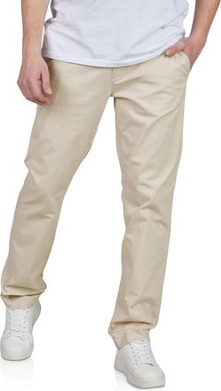 Tom Tailor Chino Hose Herren Regular Fit Stretch Stoffhose Einfarbig, Länge:34L, Größe:Light Cashew Beige (10336), Weite:34W