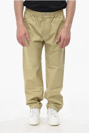 Maison Kitsun&eacute; Cotton Chino Pants with Elastic Waist size 46