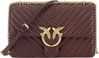 Pinko Pinko, Femme, Sacs, Rouge, Taille: ONE Size Classic Love Bag One