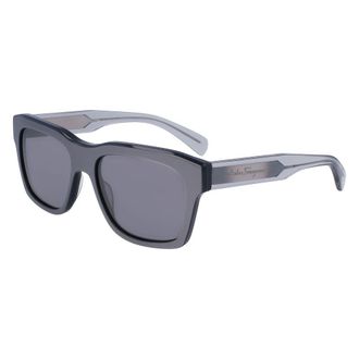 Ferragamo Graue Acetat-Sonnenbrille