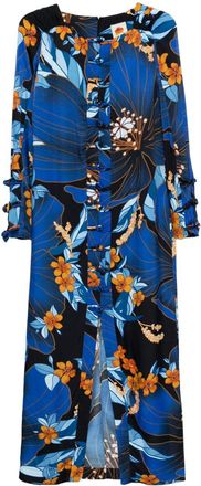 Farm Rio Pietra Midikleid - Blau