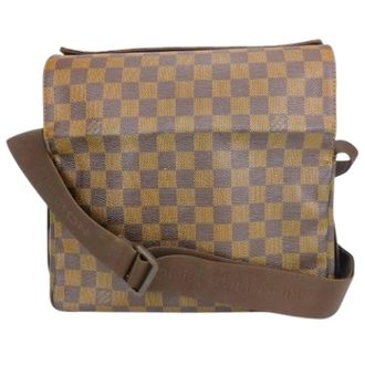 Louis Vuitton Sac bandouli&egrave;re en toile Damier Vintage Pre-owned - Homme - Pre-owned - Brun - Taille: ONE Size