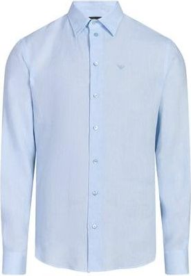Emporio Armani Chemise droite en pur lin
