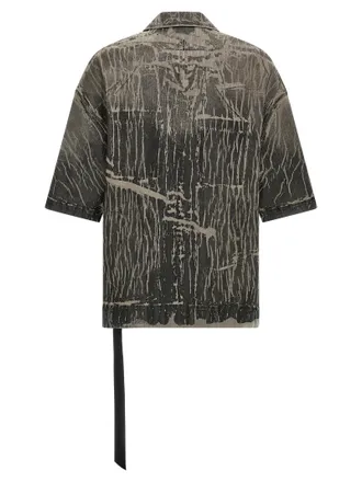 Rick Owens Mens Gray Cotton Blouse