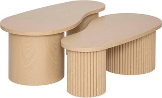 Atmosphera Atmosphera - 2er-Set Clochtische Soleya - Beige