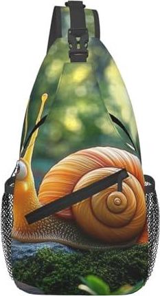 Generic Sac &agrave; dos &agrave; bandouli&egrave;re avec motif escargot pour homme, randonn&eacute;e, sac &agrave; dos de voyage