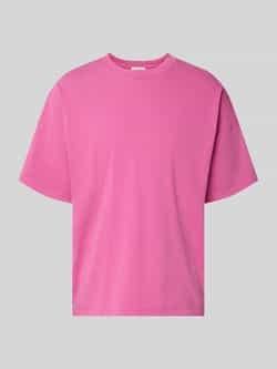 American Vintage T-Shirt mit geripptem Rundhalsausschnitt Modell FIZVALLEY