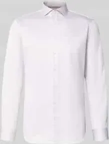 Jake*s Slim Fit Businesshemd aus reiner Baumwolle