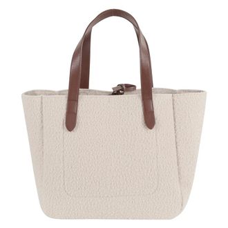 J.W.Anderson Beige Woll G&uuml;rtel Tote Tasche - - Bags - Damen - Braun - ONE SIZE