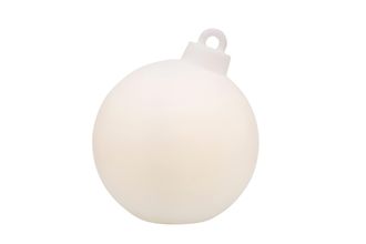 8 Seasons design | Leuchtende Christbaumkugel Shining Christmas Ball (E27, Ø 33 cm, witterungsbeständig, IP44, Innen- und Außenleuchte) weiß