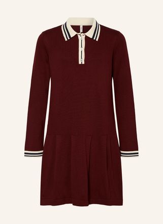 Only Strick-Polokleid rot