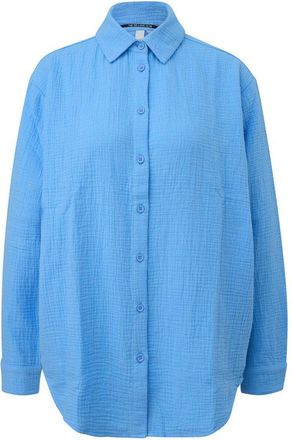 QS by s.Oliver Langarmbluse Bluse Musselin-Bluse