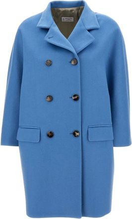 Alberto Biani Femme, Manteaux, Bleu, Taille: 40 FR Manteau Crois&eacute;