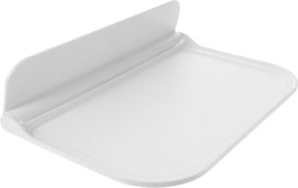 DOITOOL Klappbares Badezimmer Wandregal aus Robustem Material Weiß Großes Aufbewahrungsbrett für Handtücher Kleidung und Toilettenpapier Platzsparendes Vielse