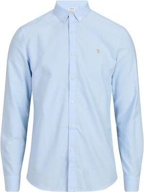 Farah Chemise droite &agrave; logo brod&eacute; en coton