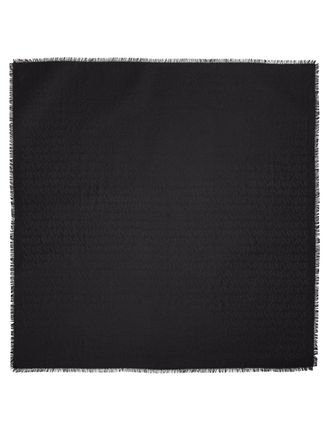 Saint Laurent Square Silk Scarf - Black