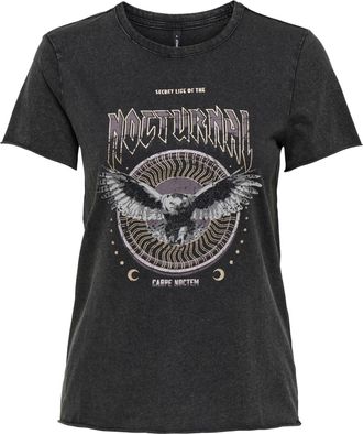 Only Damen Onllucy Life Reg S/S Top JRS Noos, Black, X-Large