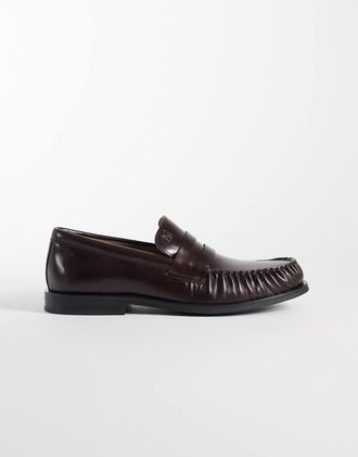 Calvin Klein Jeans - Mocassins en cuir - Bordeaux-Rouge