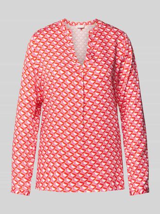 Milano Regular Fit Bluse mit V-Ausschnitt