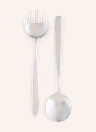 Alessi 2-Tlg. Salatbesteck Collo Alto silber