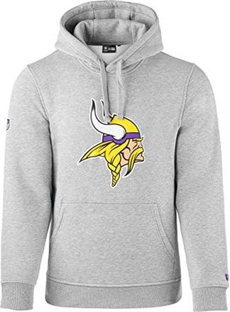New Era NFL Minnesota Vikings Team Logo Hoodie - Gris Clair mouchet&eacute; Coloris Gris Clair mouchet&eacute;, Taille XXL