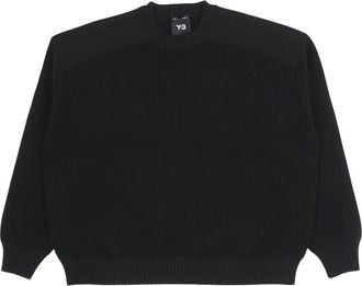 Yohji Yamamoto Homme, Pulls, Noir, Taille: M UT Knit Crew Sweater
